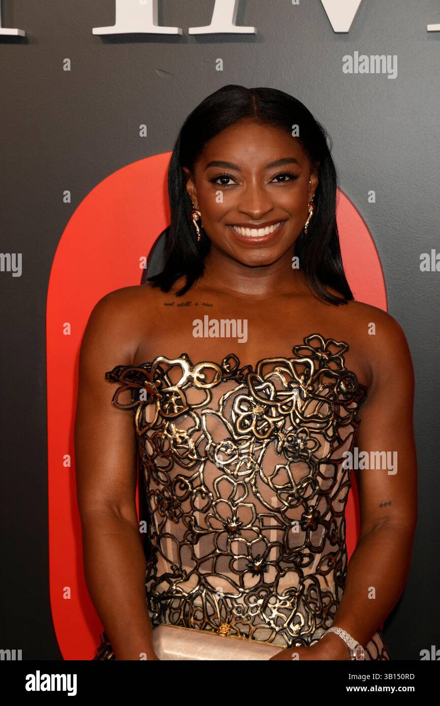 New York, United States. 24th Apr, 2025. Simone Biles during the TIME ...