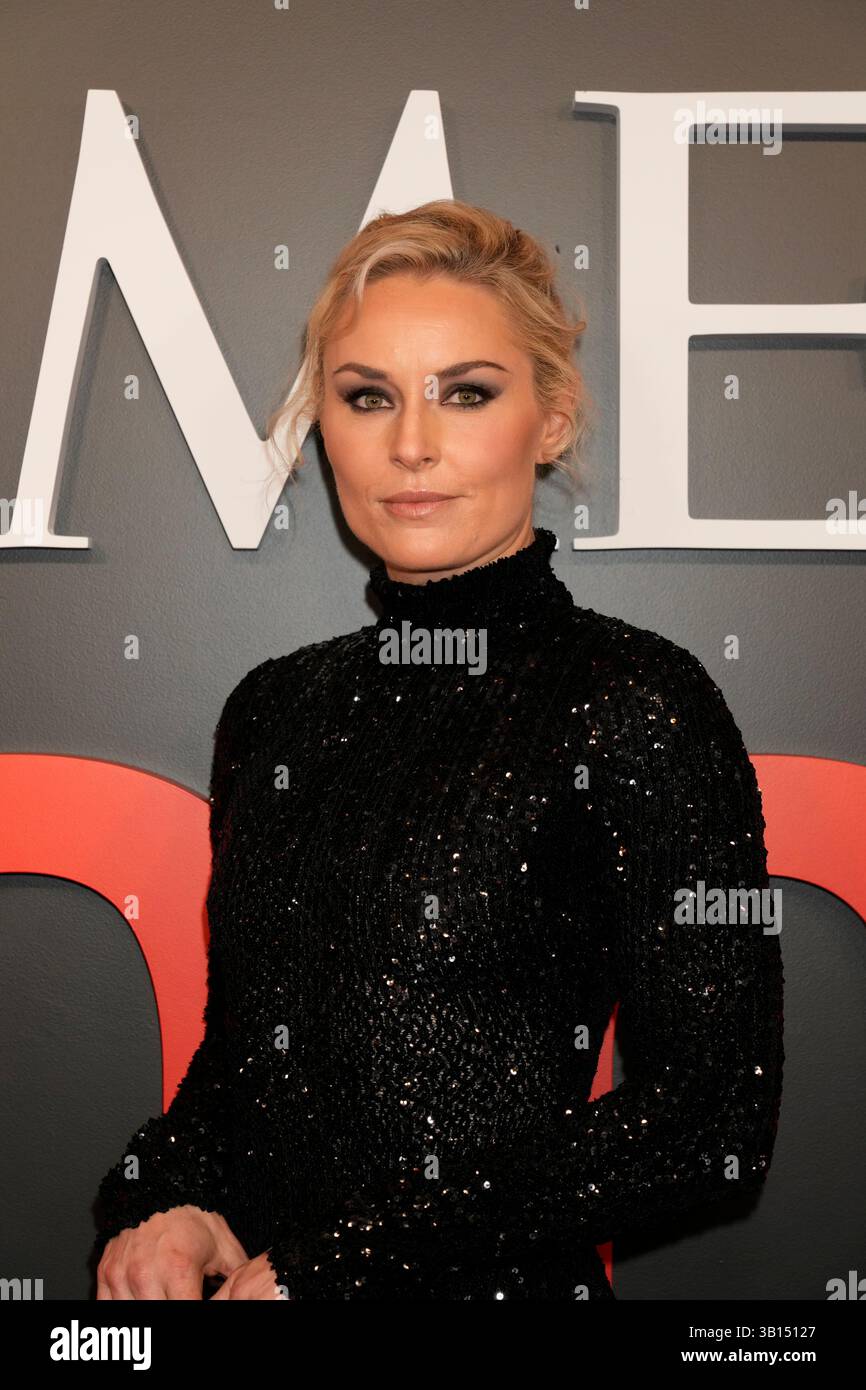 New York, United States. 24th Apr, 2025. Lindsey Vonn during the TIME ...