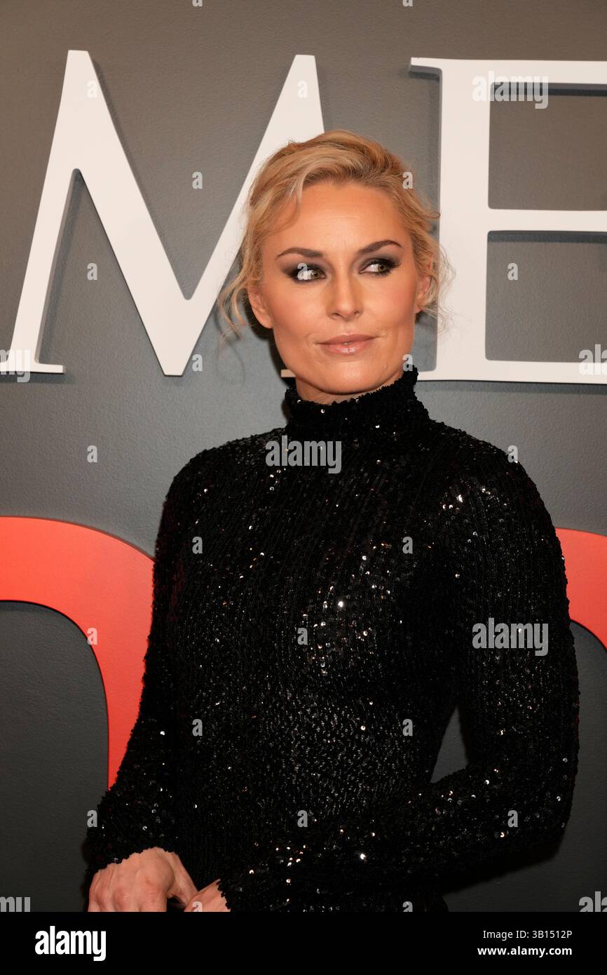 New York, United States. 24th Apr, 2025. Lindsey Vonn during the TIME ...