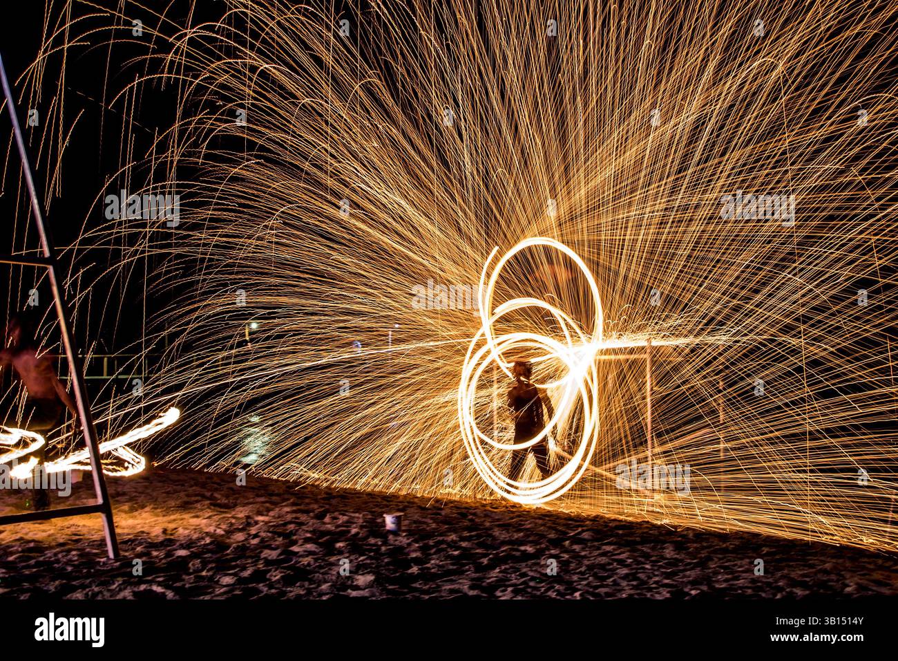 fire dancing show Stock Photo - Alamy