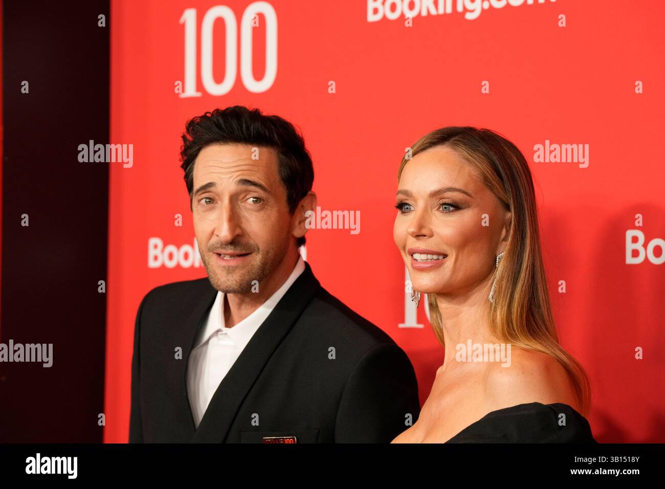 New York, United States. 24th Apr, 2025. Adrien Brody, Georgina Chapman ...