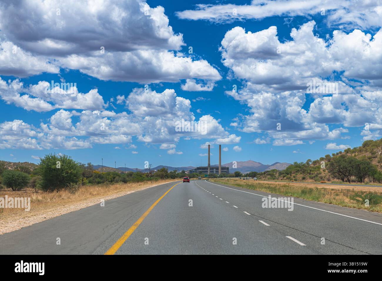 The national highway A1, Windhoek-Okahandja, Namibia Stock Photo - Alamy