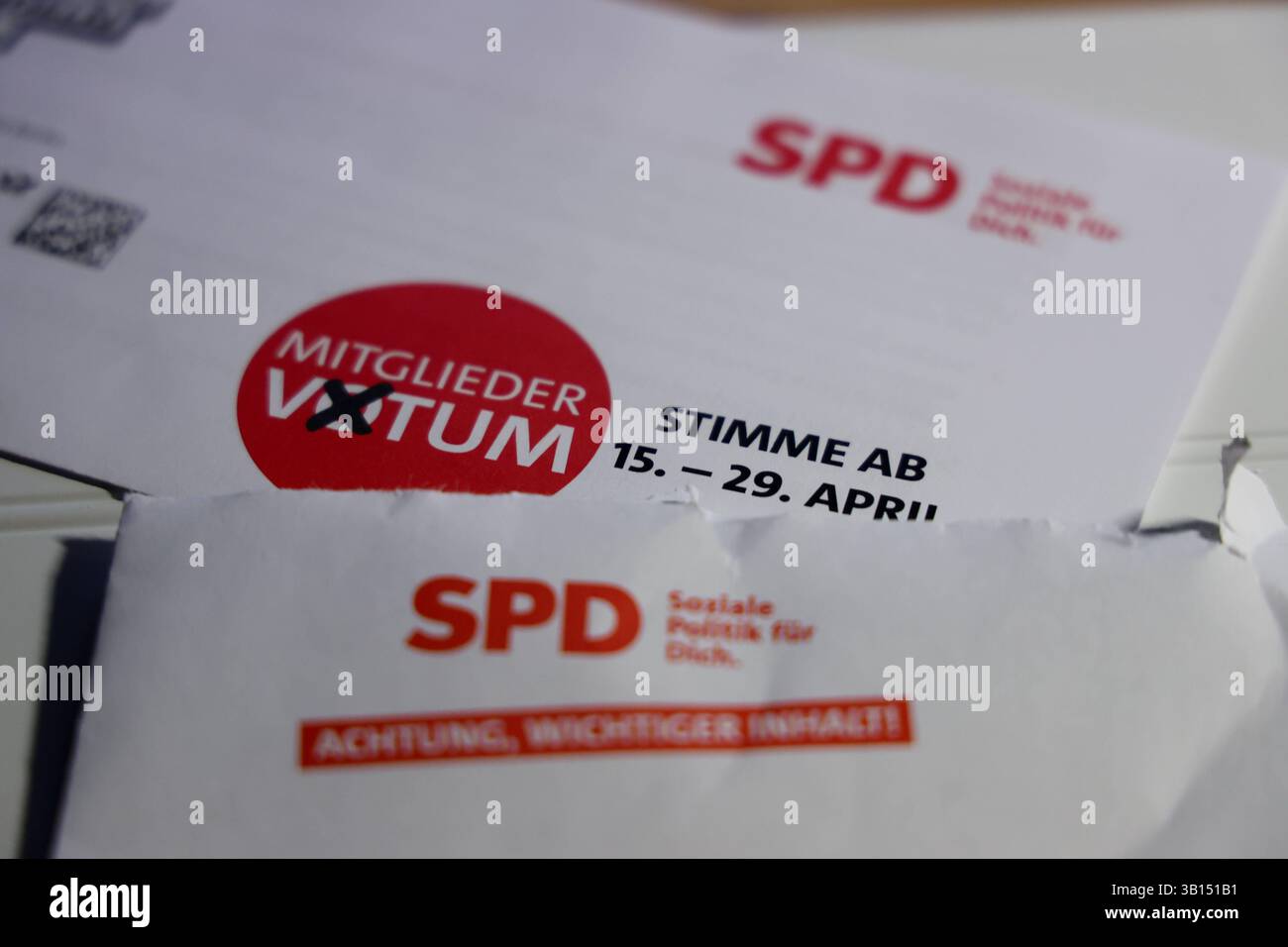 Mitgliedervotum der SPD. Die Mitglieder der SPD sind aufgerufen über ...