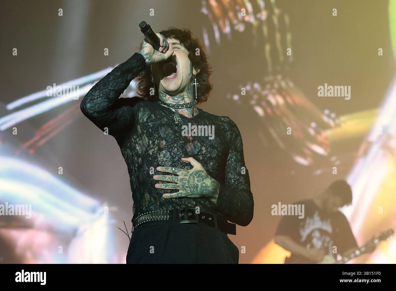 Singer and frontman Oli Sykes of the British rock band Bring Me The ...