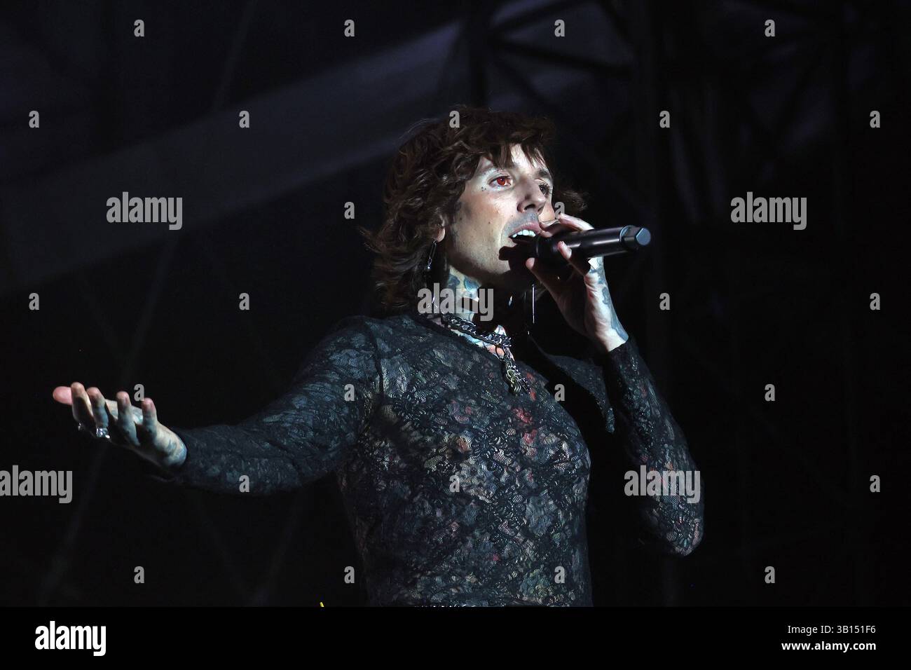 Singer and frontman Oli Sykes of the British rock band Bring Me The ...