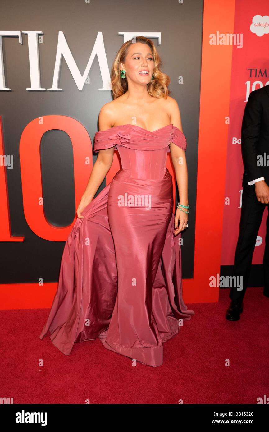 New York, United States. 24th Apr, 2025. Blake Lively during the TIME ...