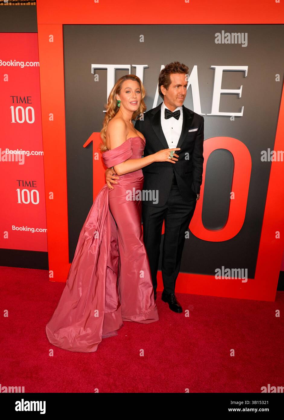 New York, United States. 24th Apr, 2025. Blake Lively, Ryan Reynolds ...