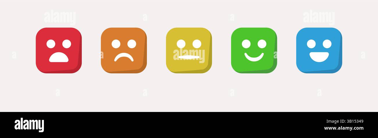 Satisfaction face Stock Vector Images - Alamy