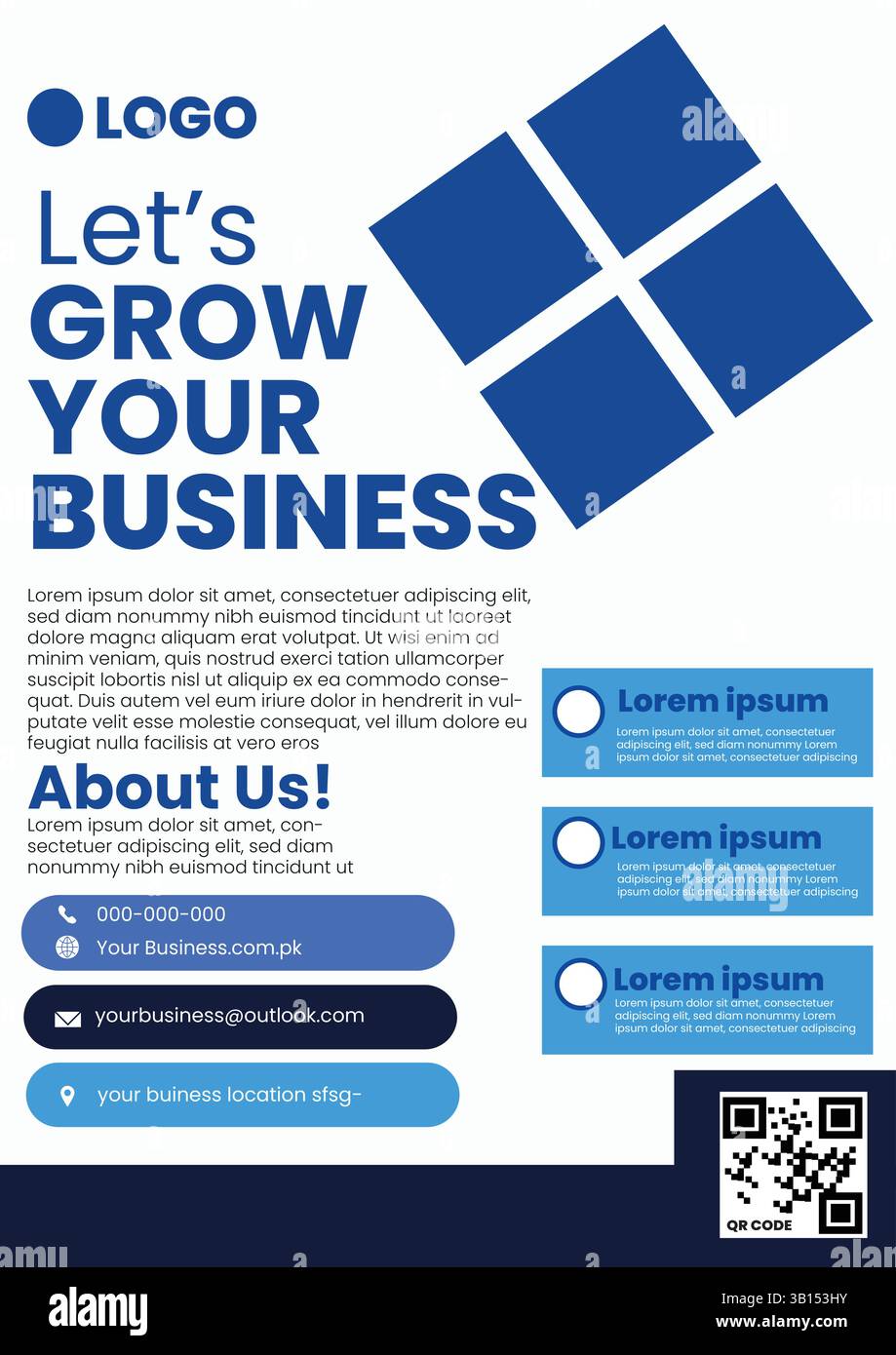 Modern Editable Business Flyer Template | Corporate Poster Design for ...