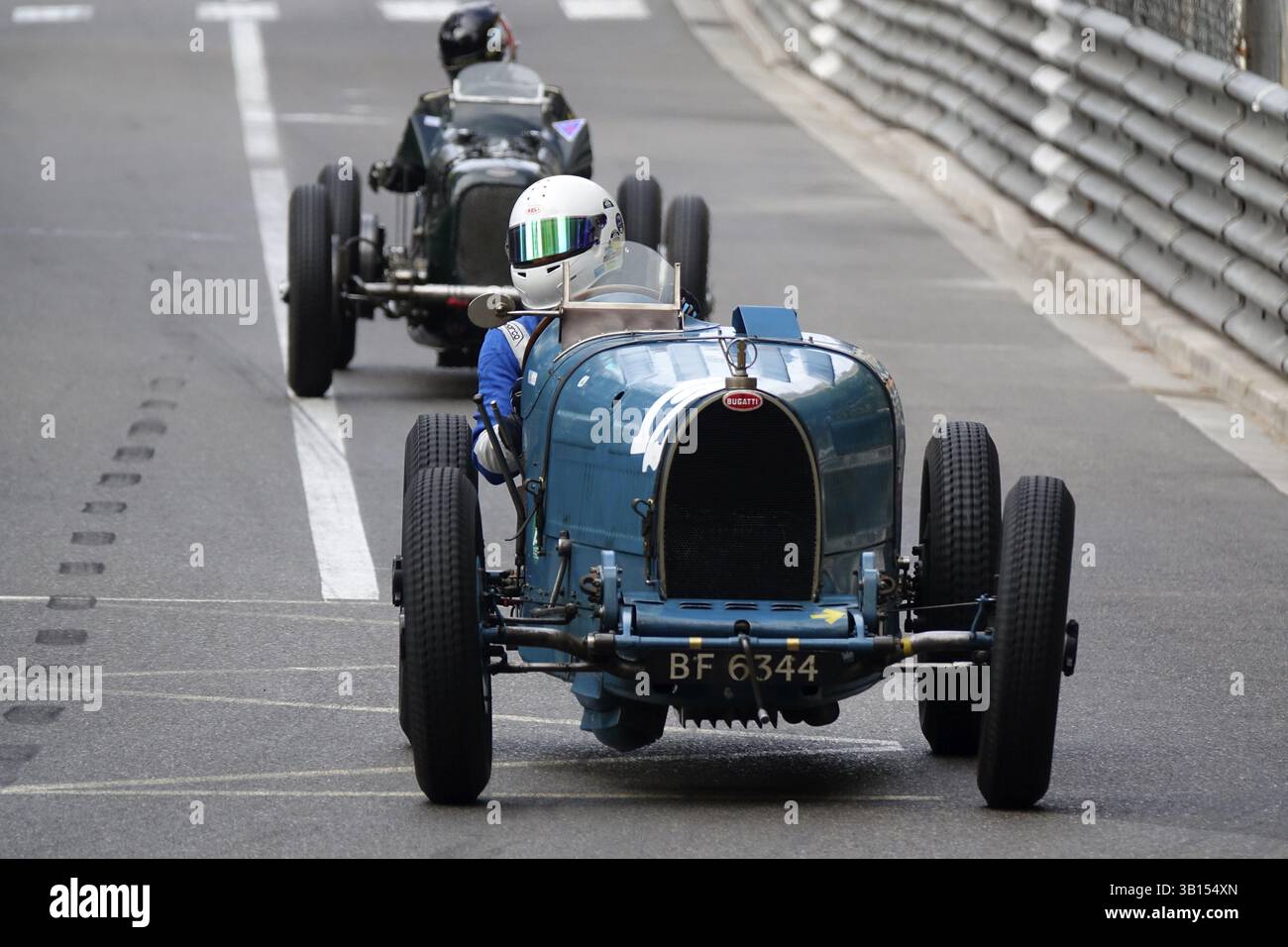 Bugatti 35C from 1927, parade of vintage pre-war racing cars, 11th ...