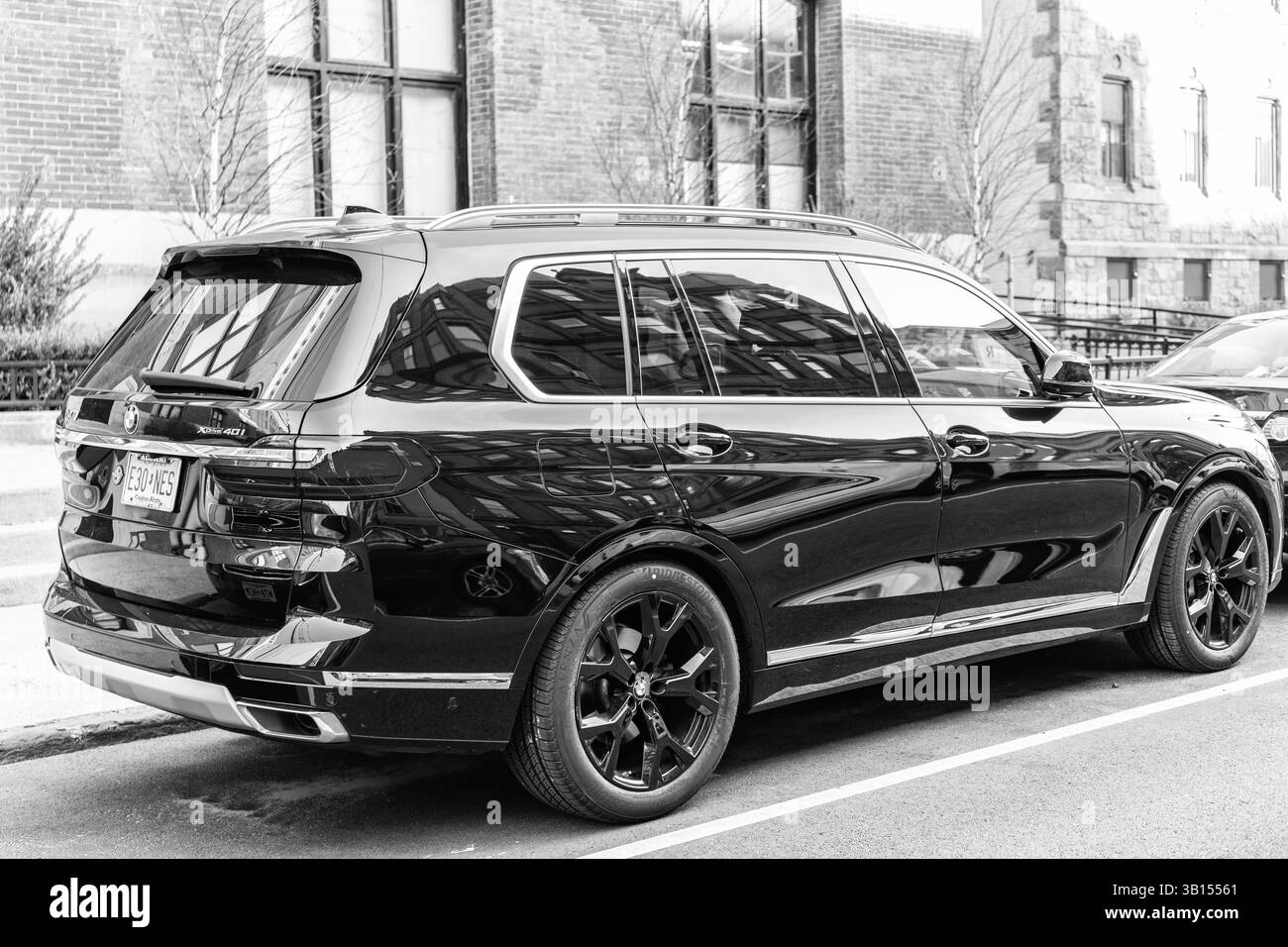 New York City, USA - March 15, 2024: BMW X7 luxury vehicle car parked ...