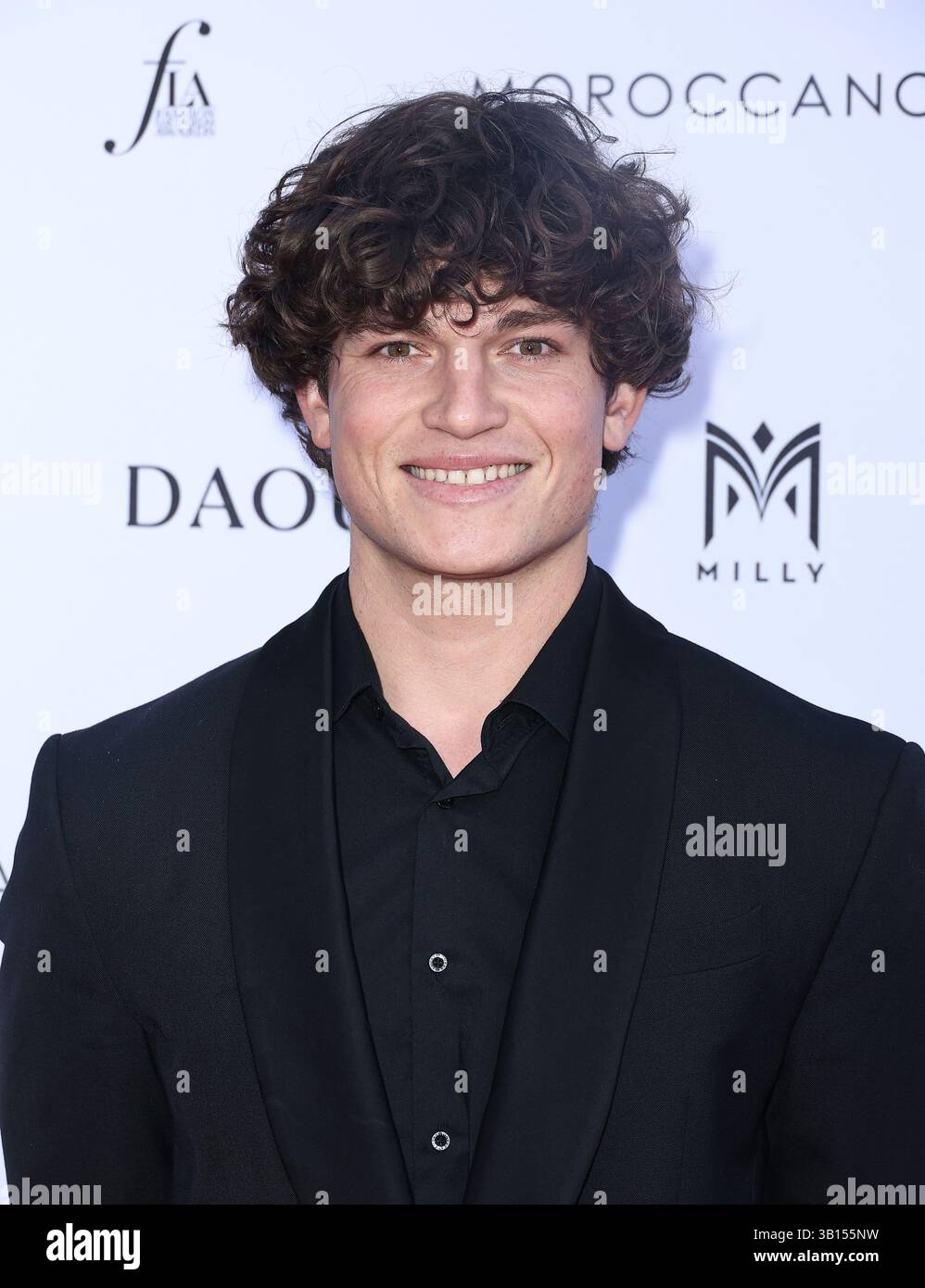 Beverly Hills, USA. 24th Apr, 2025. Miles Thomas Nightingale arrives at ...