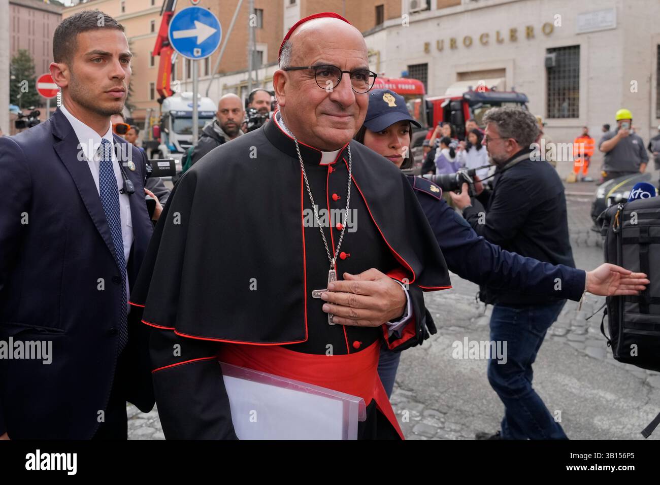 Cardinal Fernando Natalio Chomalí Garib arrives for a college of ...