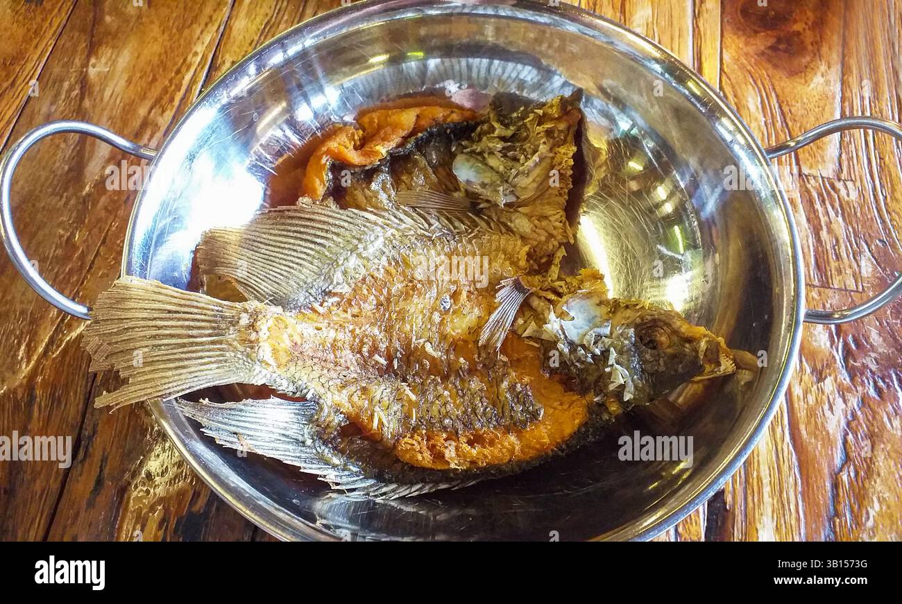Ikan Gurami Goreng or Fried Gourame Fish, a popular Indonesian dish ...