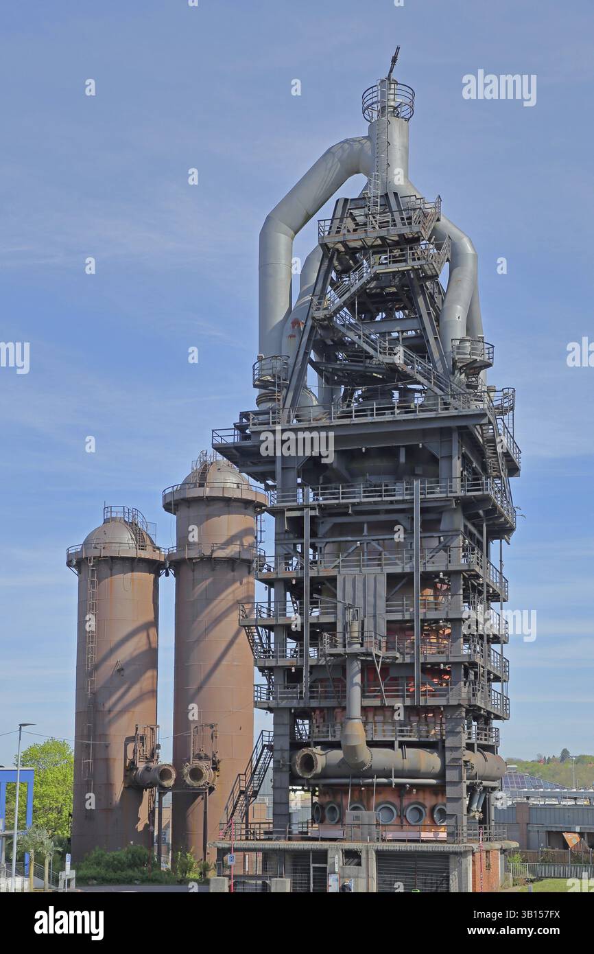 Hot blast stove, cowper and blast furnace, former ironworks, ironworks ...