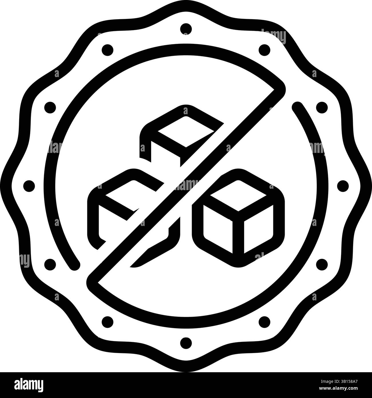 Zero sugar symbol Black and White Stock Photos & Images - Alamy