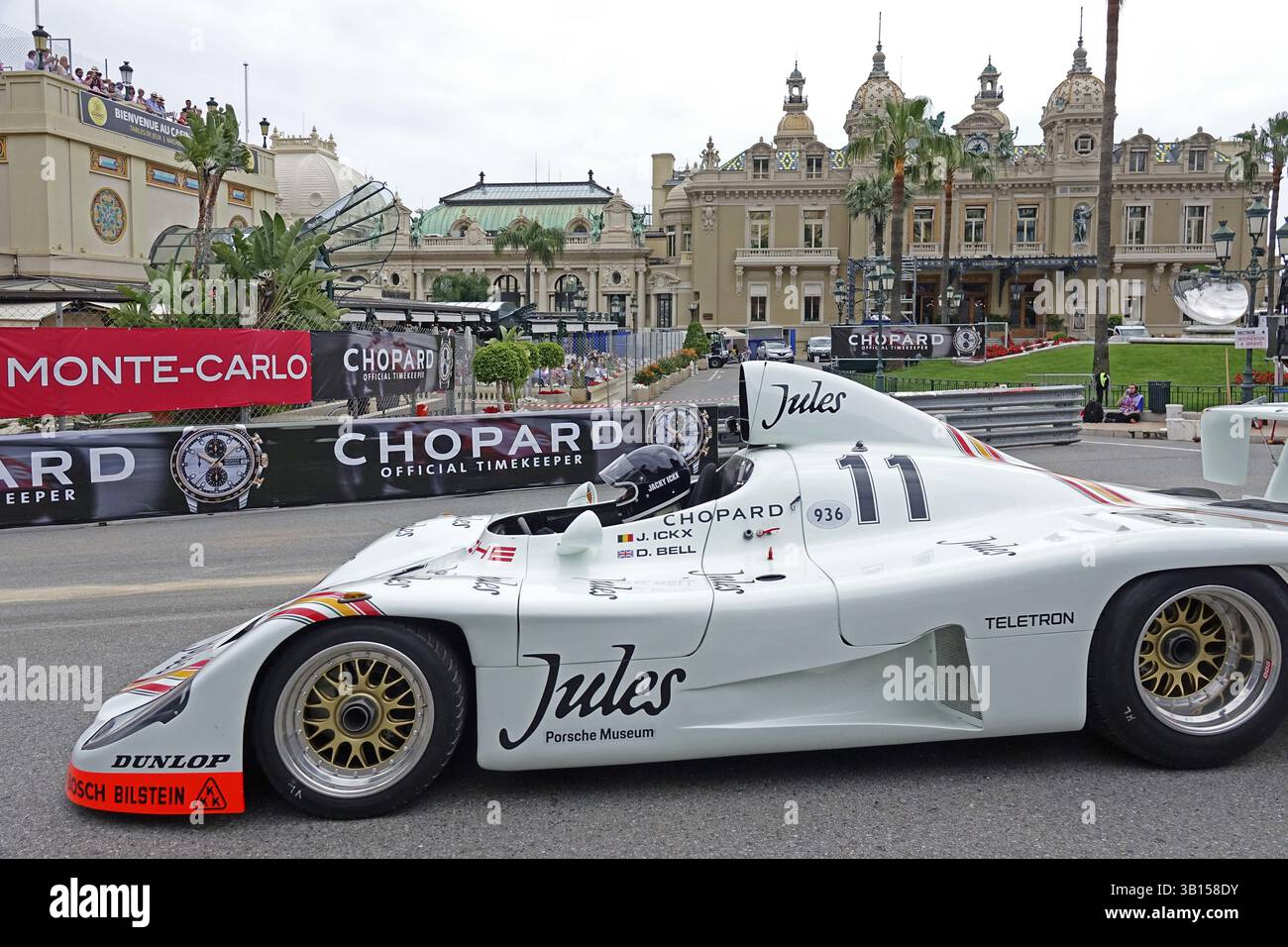 Porsche 936 Jules racing car, driven by Jacky Ickx, Parade 70 years of ...