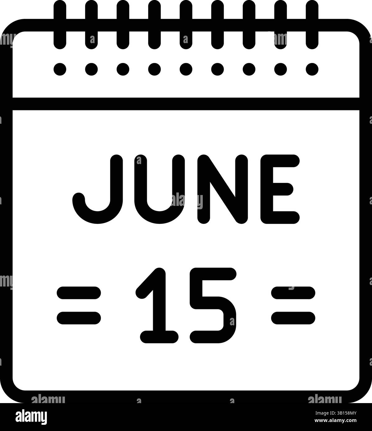 Icon for june 15, june Stock Vector Image & Art - Alamy