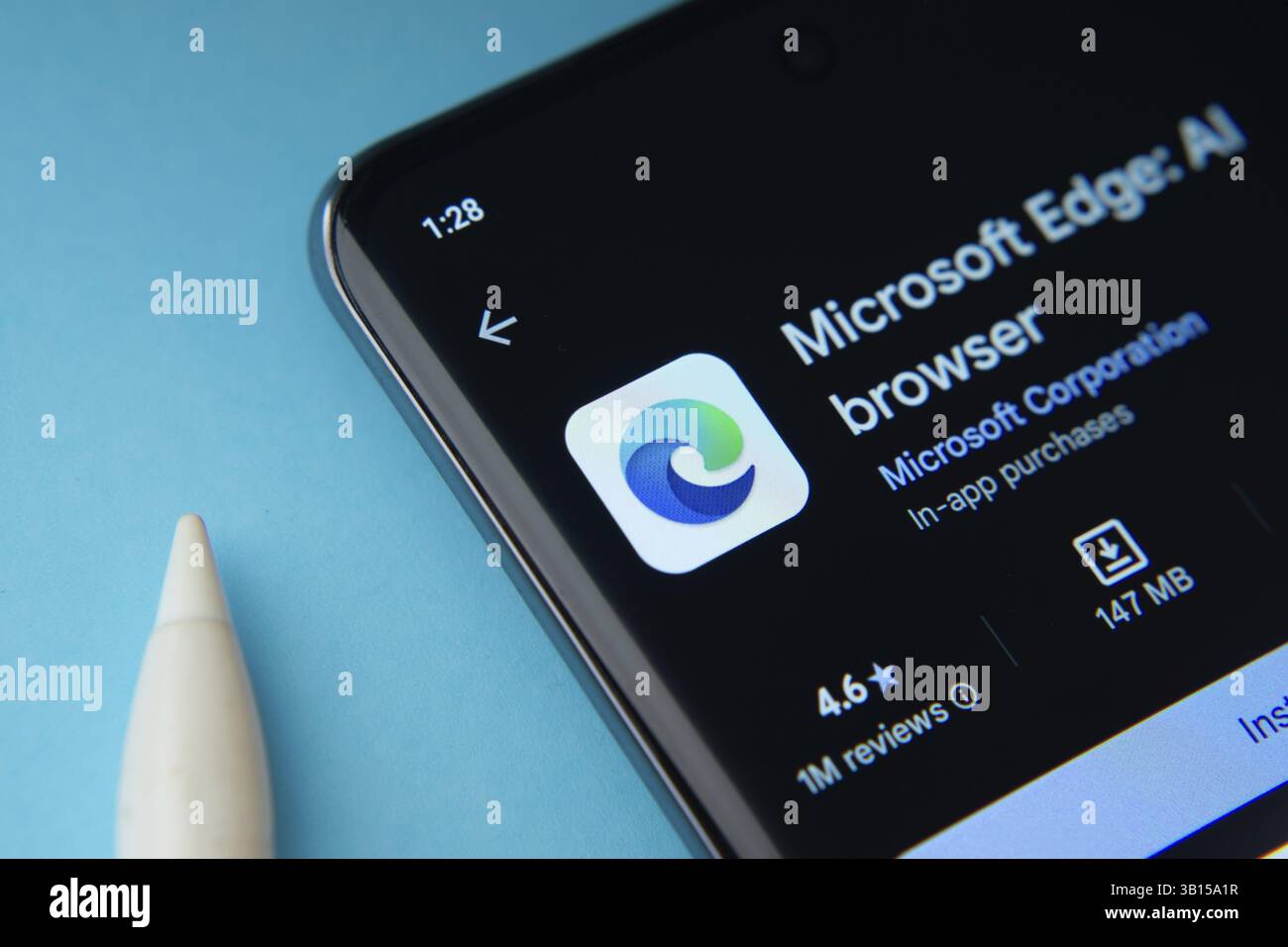 Dhaka, Bangladesh- 17 March 2025: The microsoft edge app from Google ...