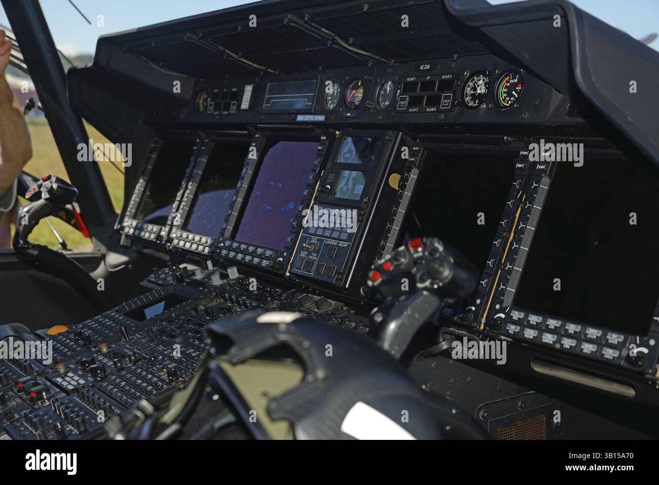 GREYMOUTH, NEW ZEALAND, NOVEMBER 18, 2017: Detail of the cockpit of an ...