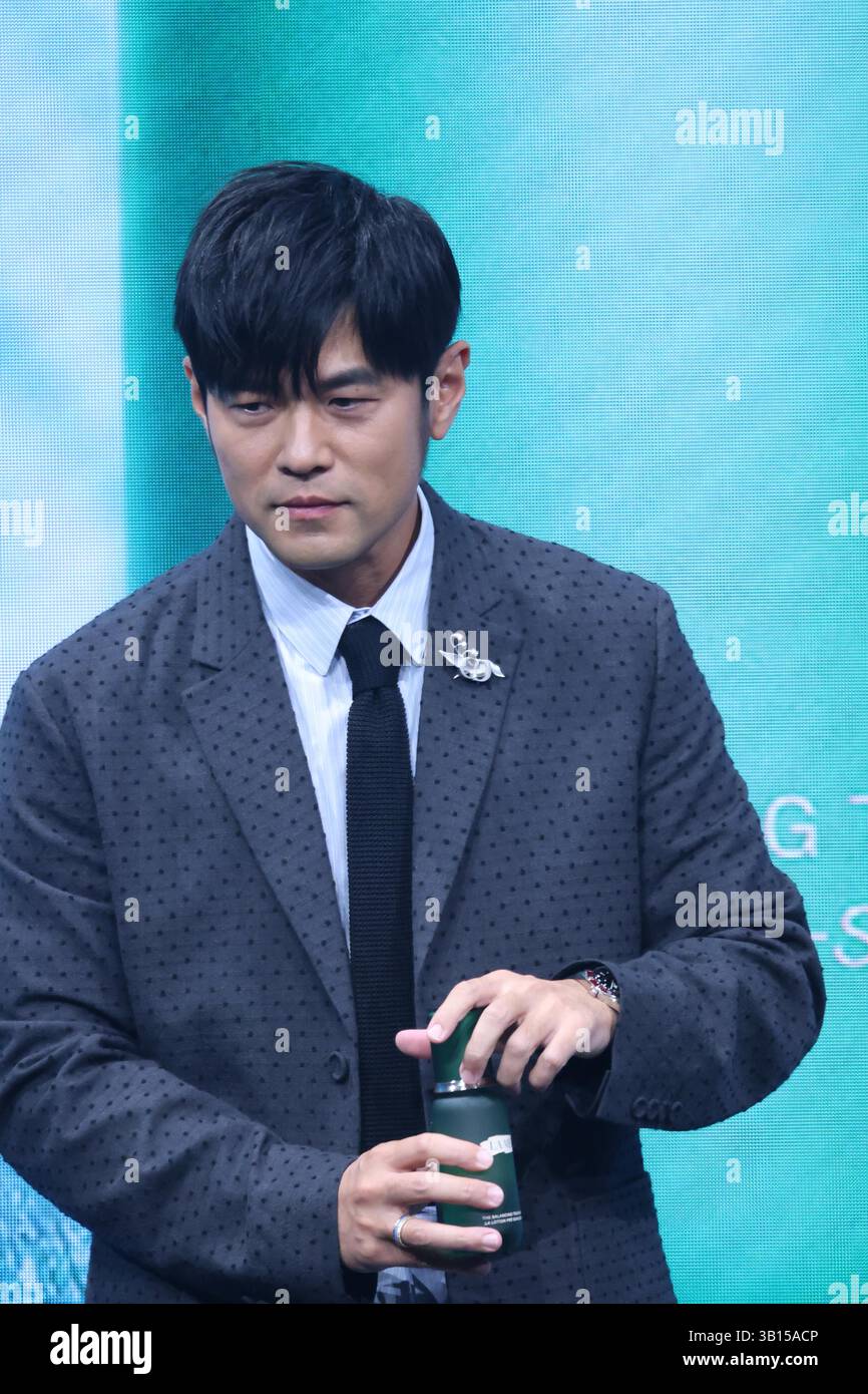 Taiwanese singer and musician Jay Chou attends an activity in Shanghai ...