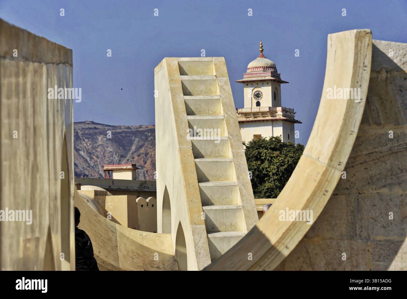 Observatory Jantar Mantar Jaipur, Rajasthan, North India, Geometric ...