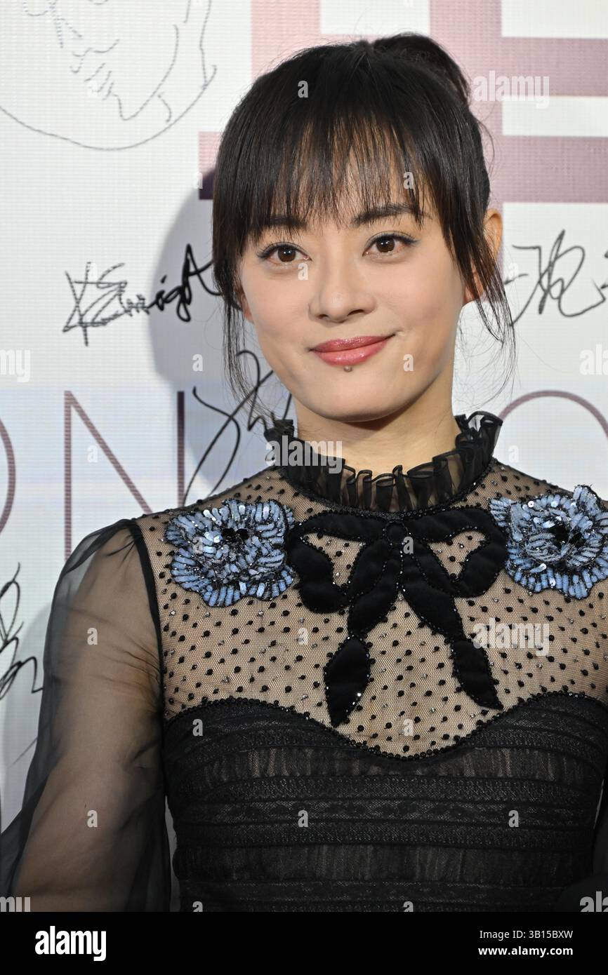 Chinese actress Sun Li attends an activity in Beijing, China, 24 April ...