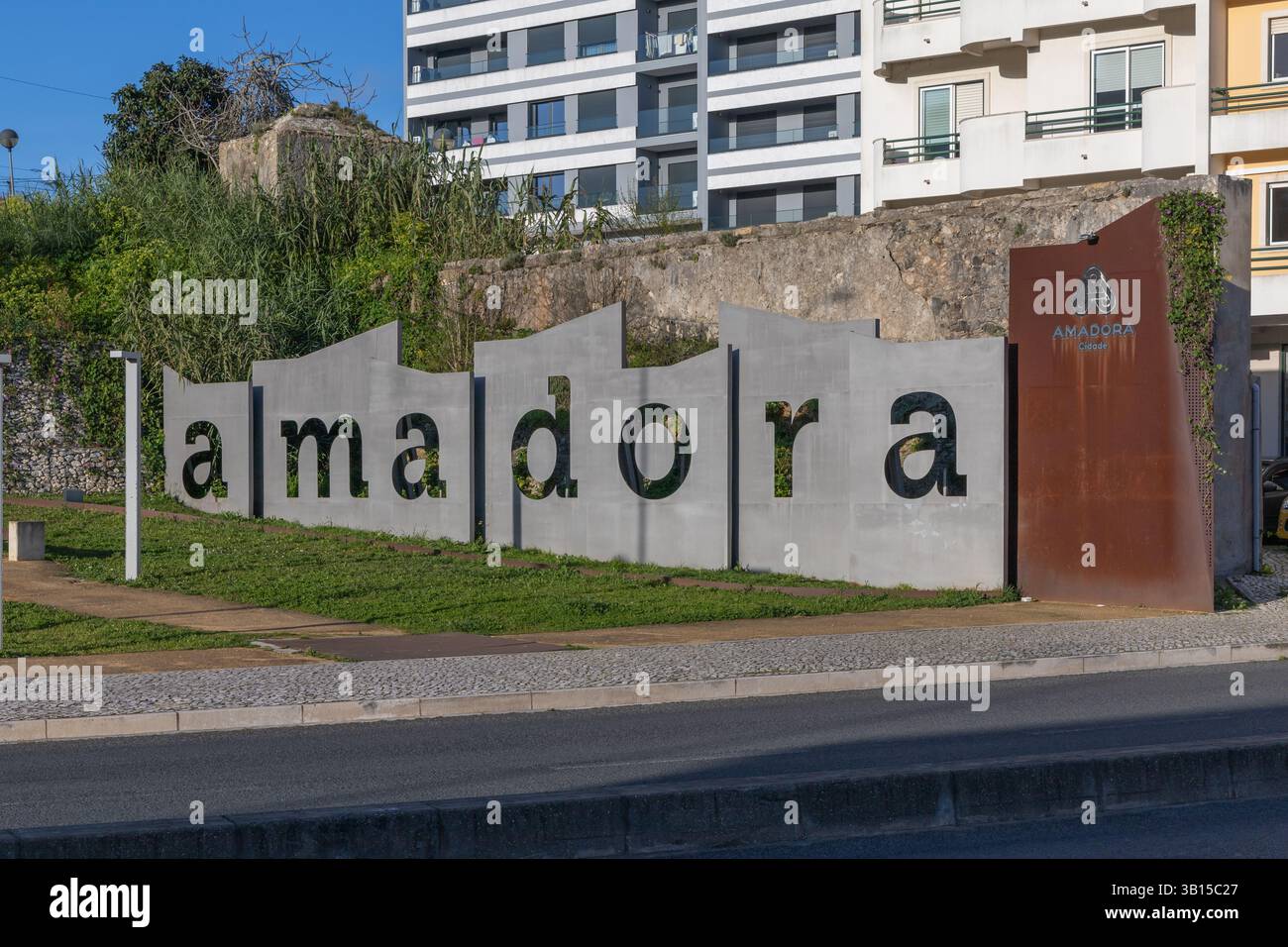 Amadora Portugal 25 February 2025 Amadora Portugal Logo Sign Stock