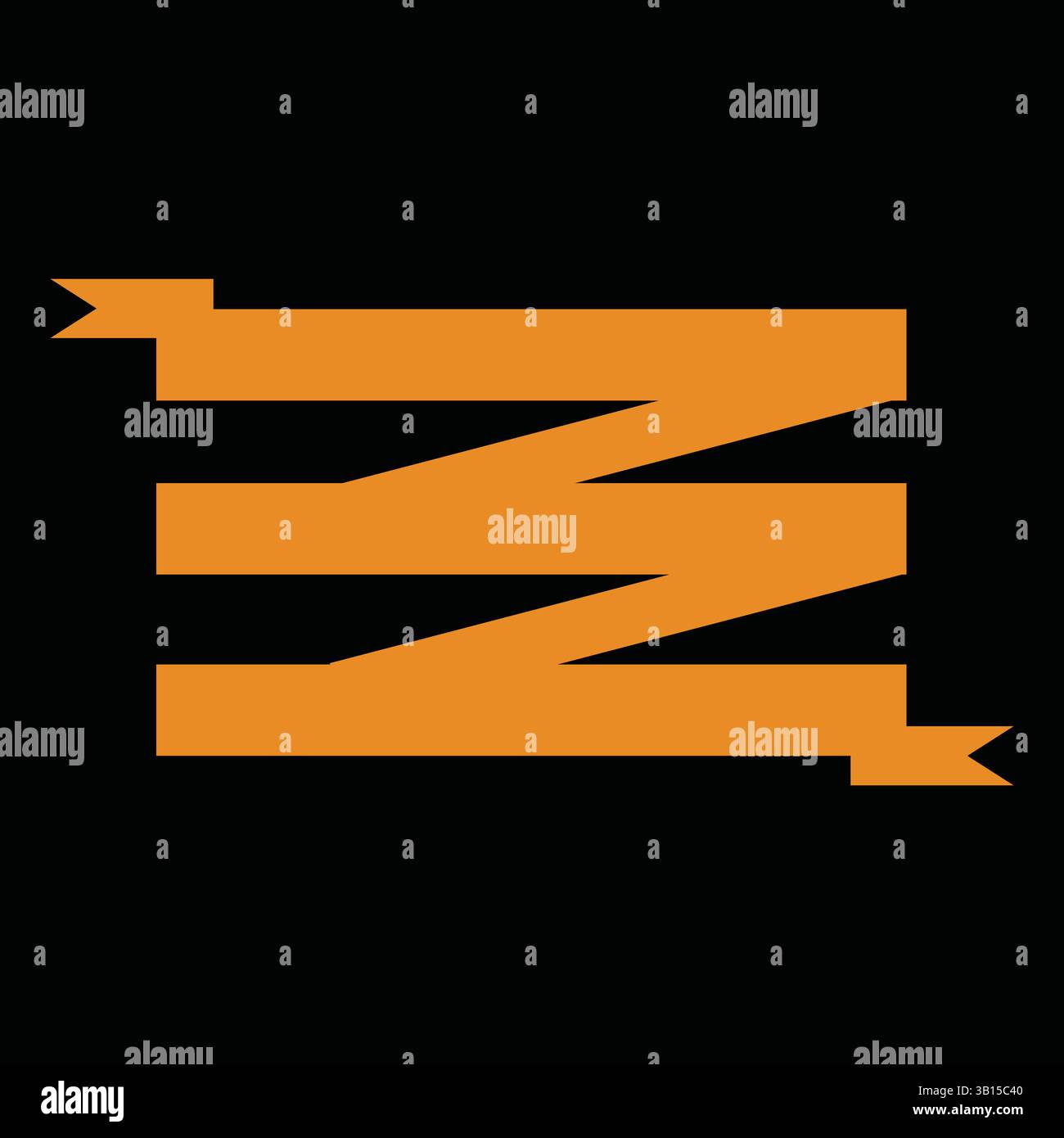 Elegant Gold Ribbon Banner Design Element for Website Decoration ...