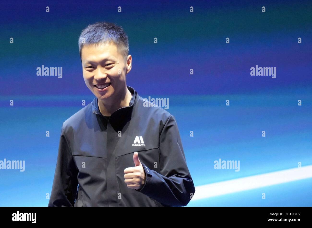 Cao Xudong, CEO of Momenta, is seen during Auto Shanghai (Shanghai ...