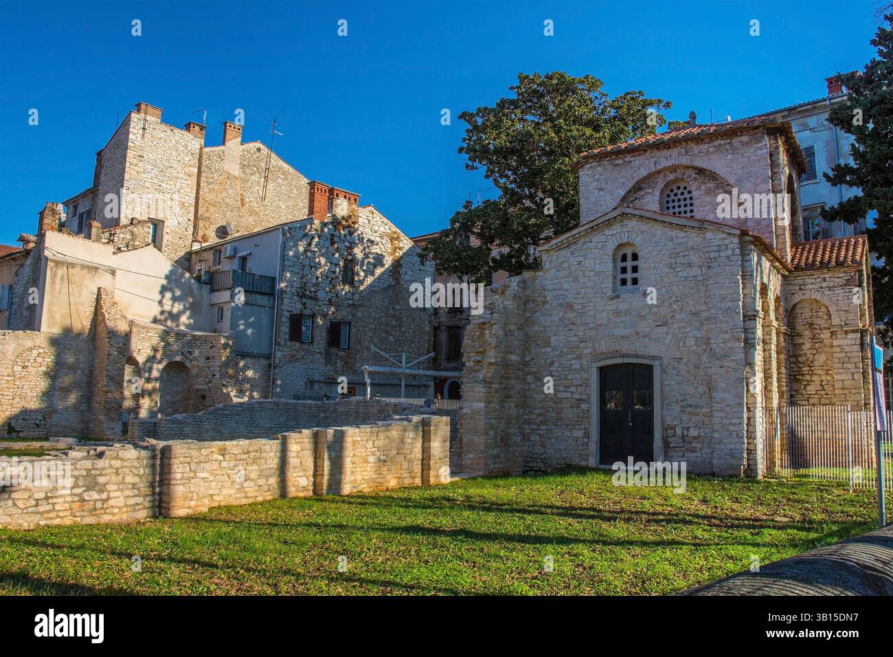 The Church of St Maria Formosa in Pula, Istria, Croatia. From the 6th ...