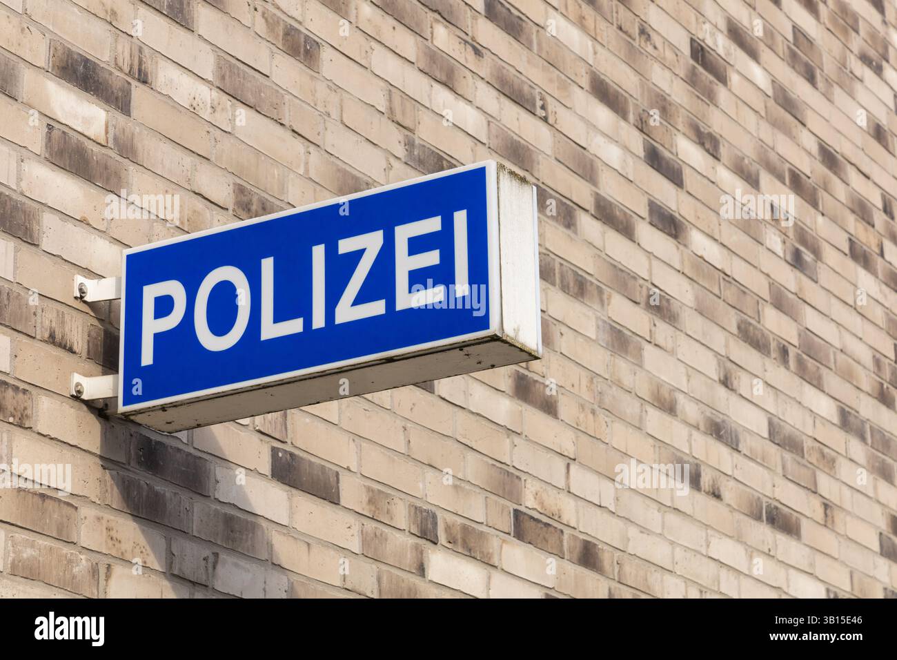 Emmerich , Germany. 19 February 2025. Polizei logo sign at the German ...