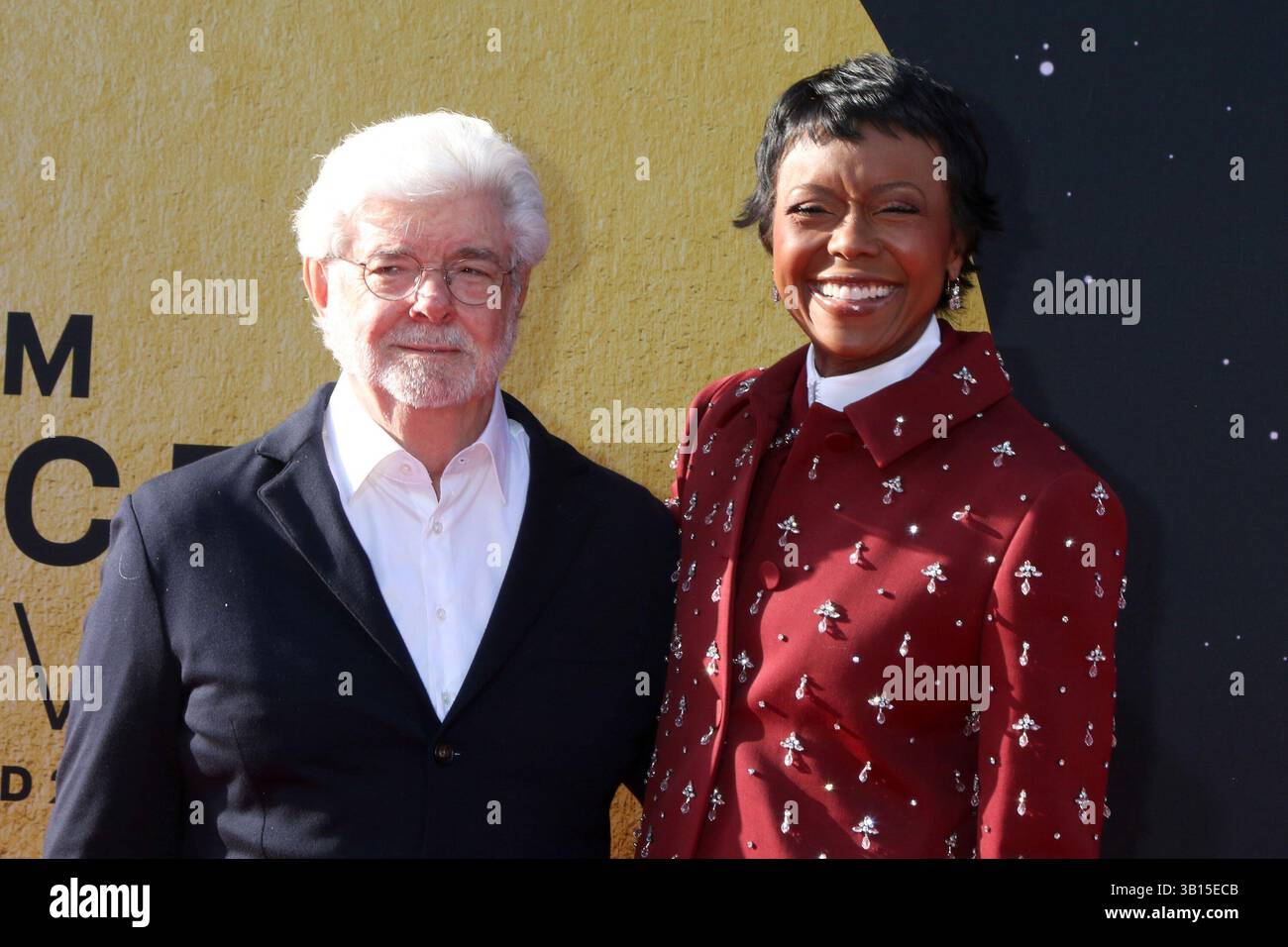 George Lucas, Mellody Hobson at arrivals for STAR WARS: THE EMPIRE ...
