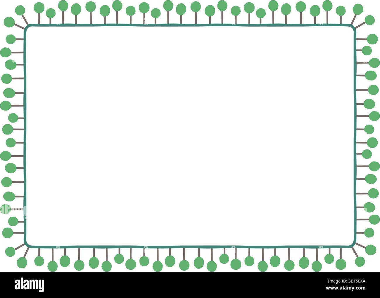 Illustration with schematic trees on a white background creating a ...