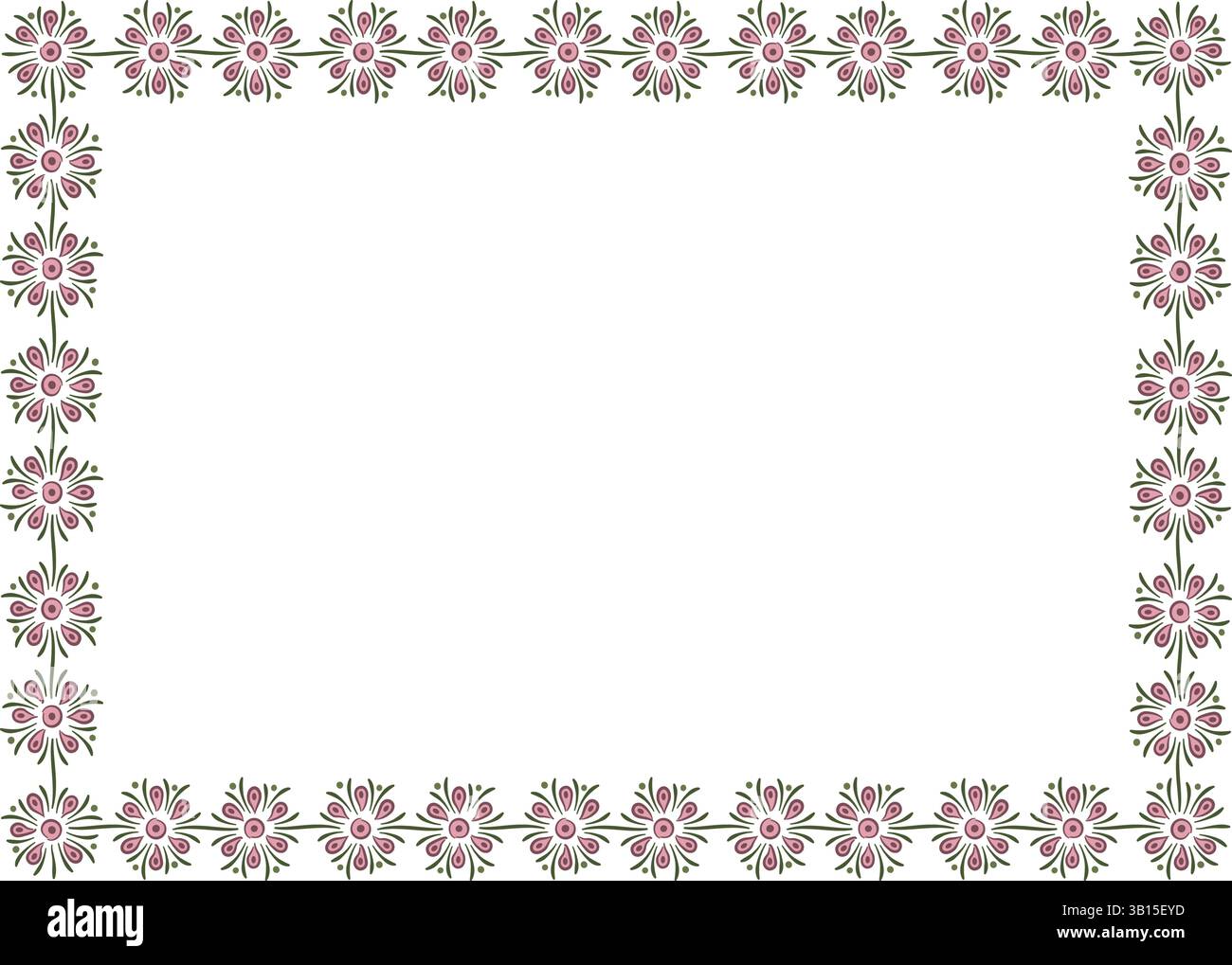 Illustration made with flowers on a white background creating a ...