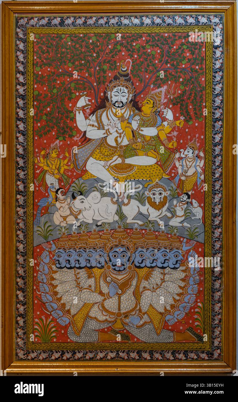 Ravananugraha or Ravananugraha-murti ("form showing favour to Ravana ...