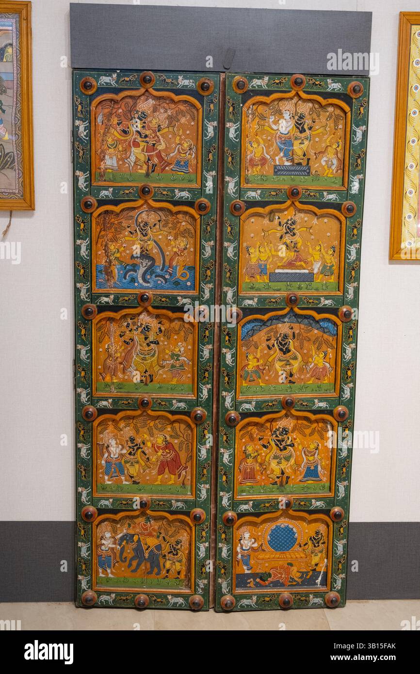 Various episodes from the life of Krishna, known as Krishna Lila ...