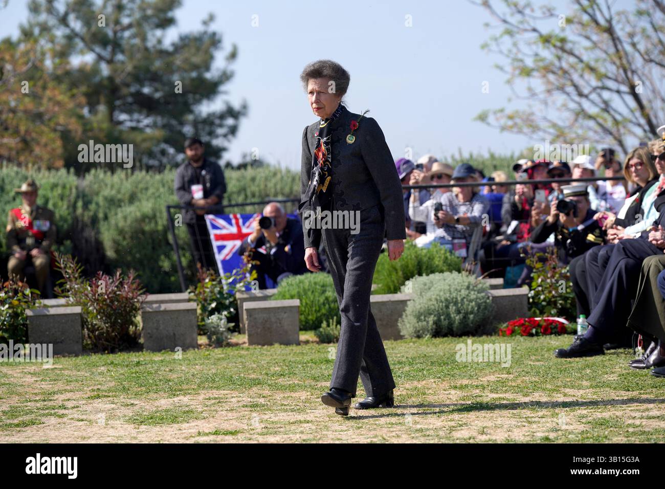 The Princess Royal attends the Australia National Service at Lone Pine ...