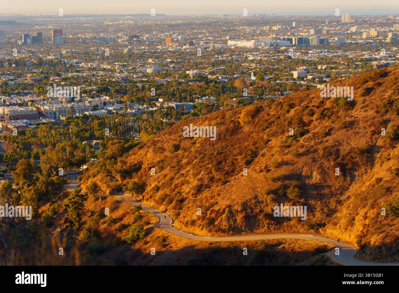 Los Angeles, California - January 6, 2025: Panoramic shot capturing the ...