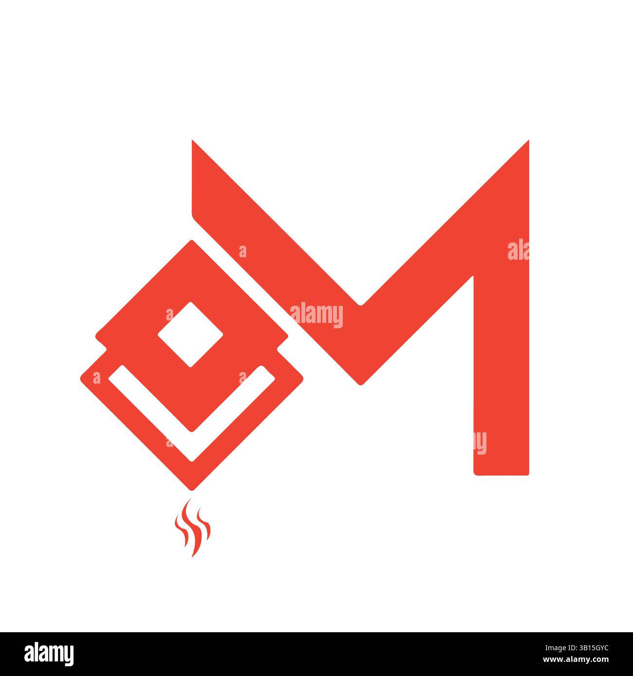 M Student Logo Vector – Modern Educational Lettermark Design for School ...