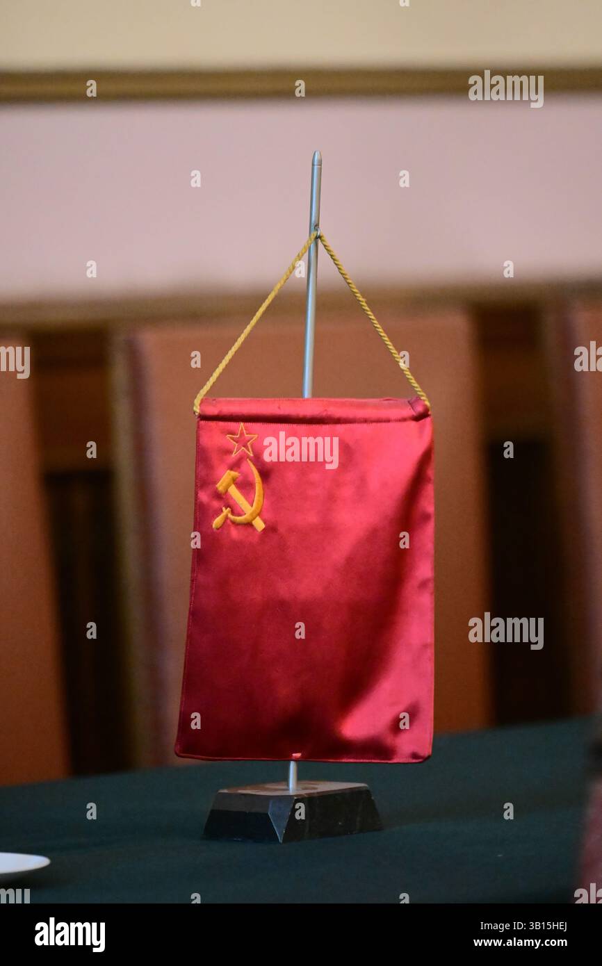 PRODUCTION - 24 April 2025, Berlin: A replica of a small Soviet Union ...