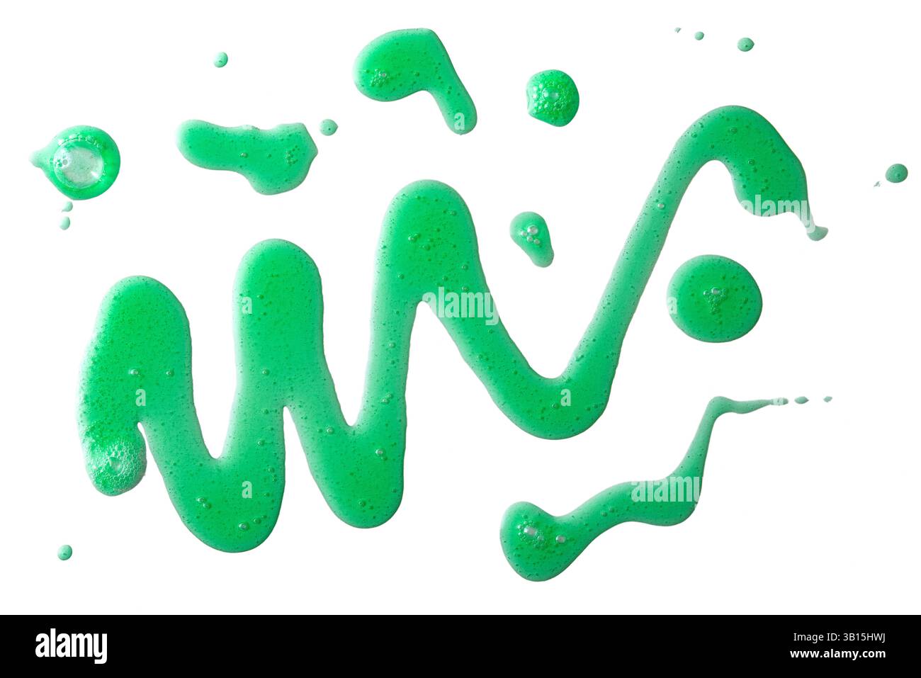 Green dishwashing detergent product splash cutout in different shapes ...