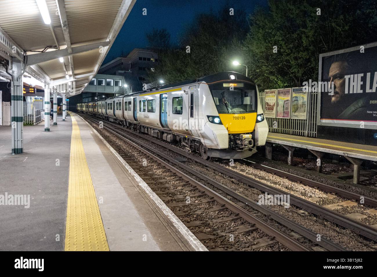 Crawley, April 24th 2025: Train at Crawley railway station Stock Photo ...