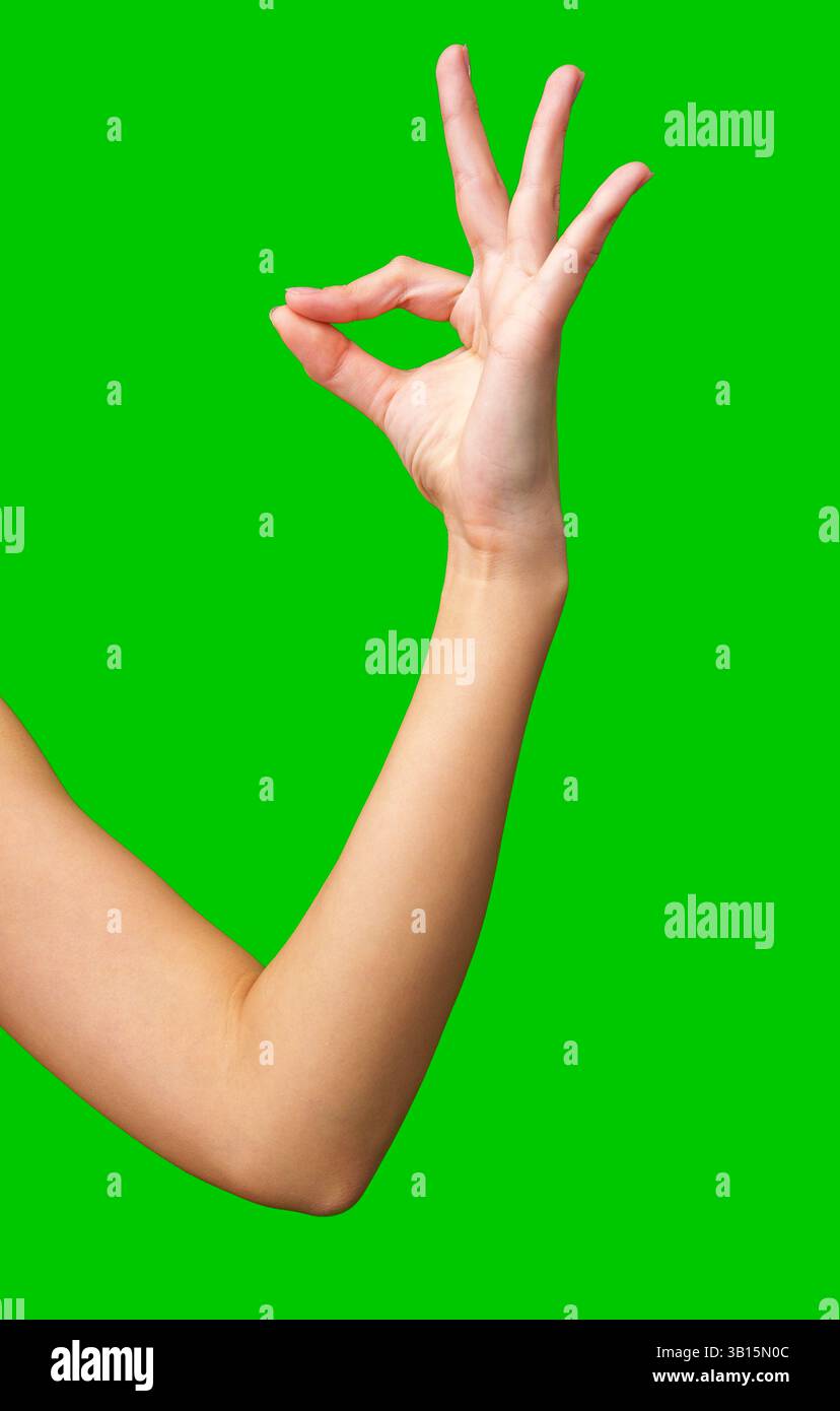 Hand gesture signifies approval hi-res stock photography and images - Alamy