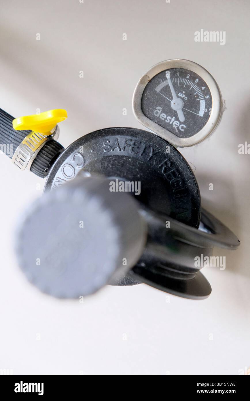 Destec, one of the safe and trusted gas regulator brands Stock Photo ...