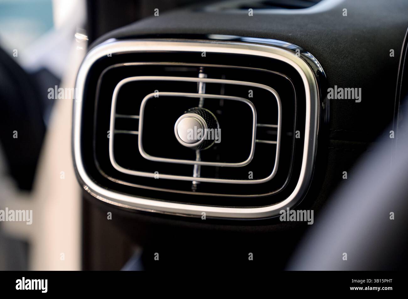Car air conditioner close-up. Air conditioner flow inside the car ...
