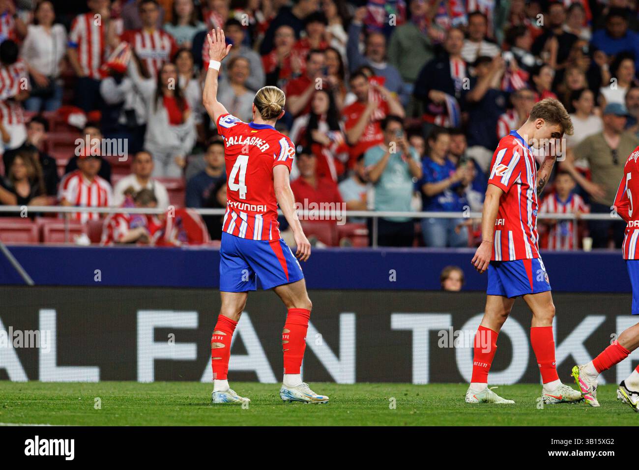 Conor Gallagher (Atletico de Madrid) seen celebrating after scoring a ...