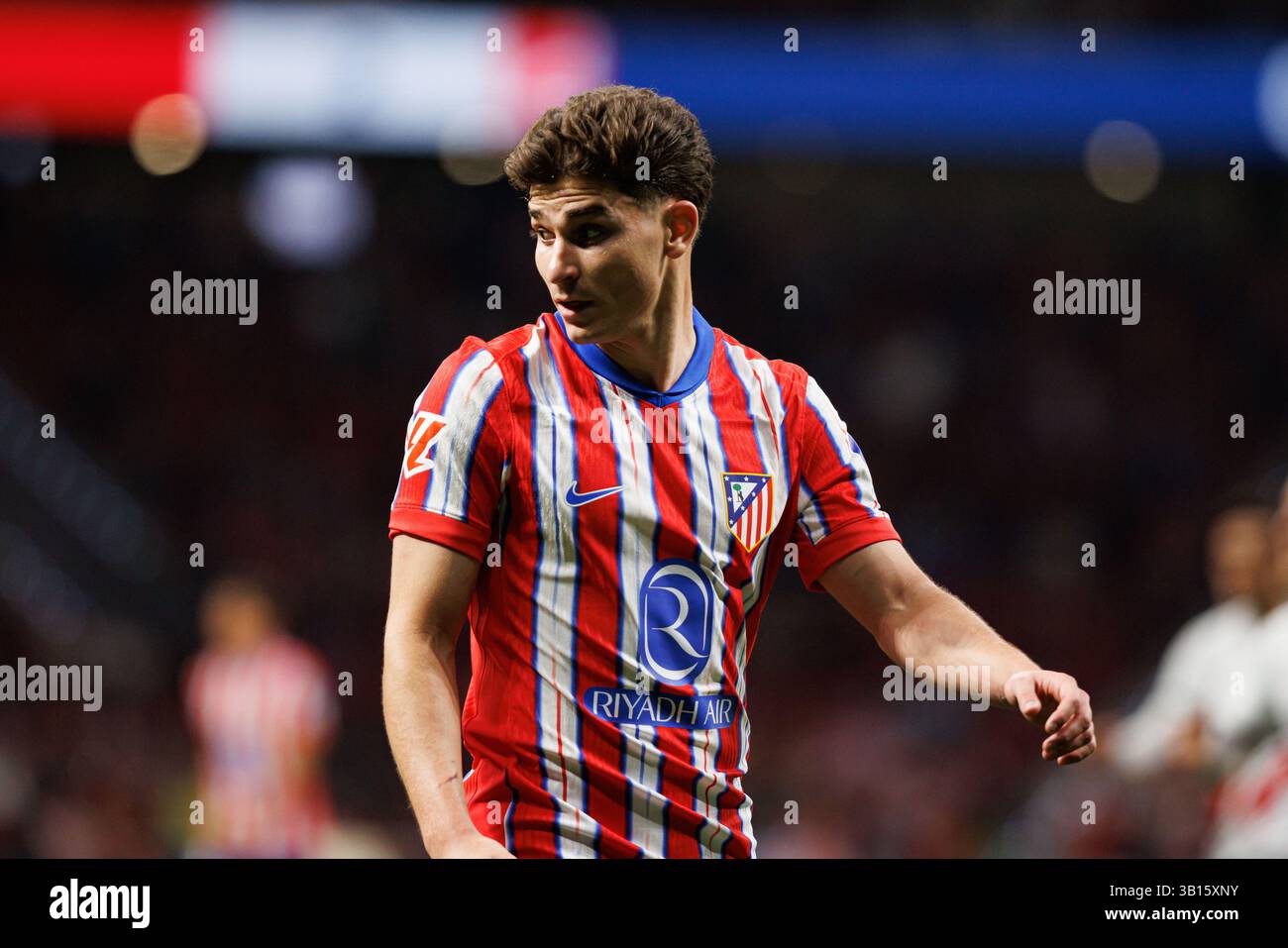 Julian Alvarez (Atletico de Madrid) seen in action during the LaLiga EA ...