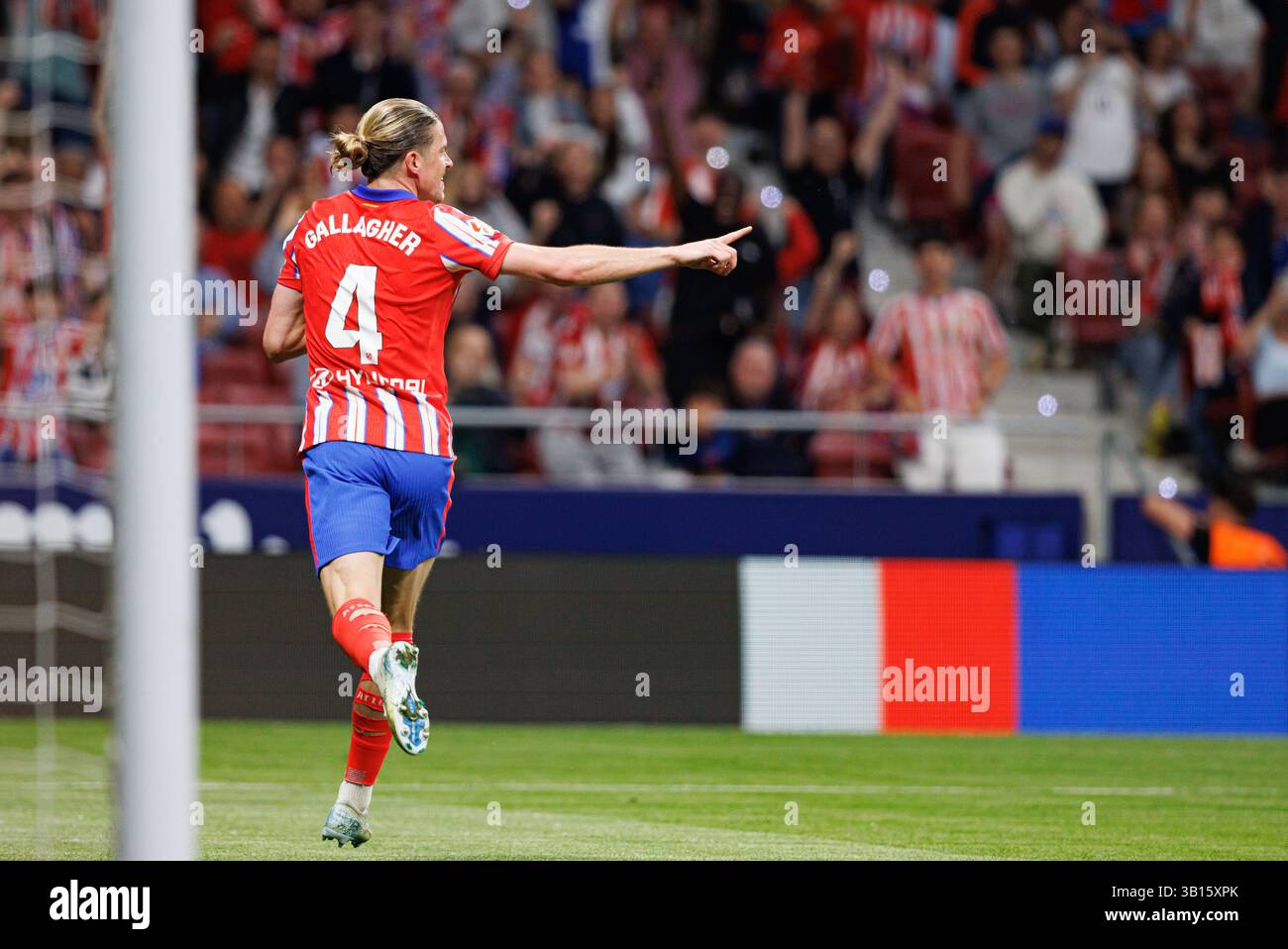 Conor Gallagher (Atletico de Madrid) seen celebrating after scoring a ...