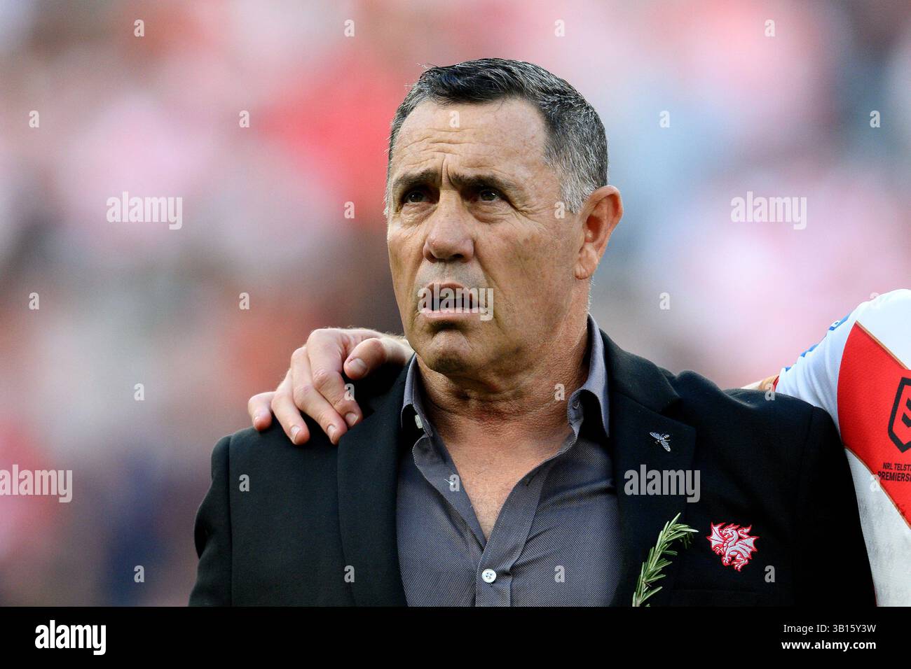 Dragons coach Shane Flanagan before the NRL Round 8 match between the ...